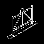 Isometric Scaffold, Shoring and Formwork - CAD for Falsework